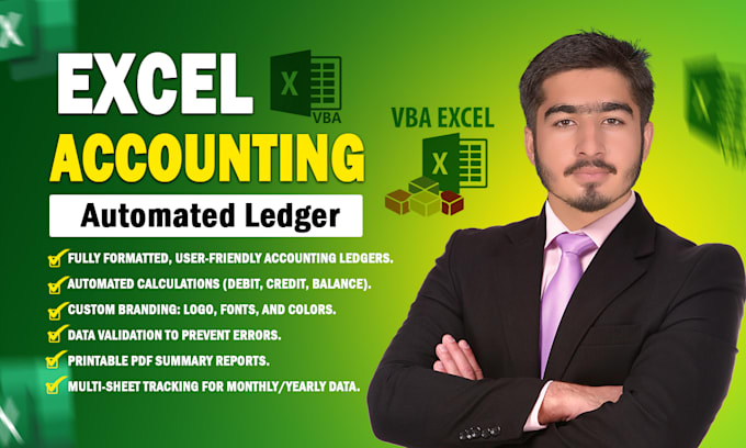 Create fully automatic ledger in excel, google sheets fast by Mkhalil ...