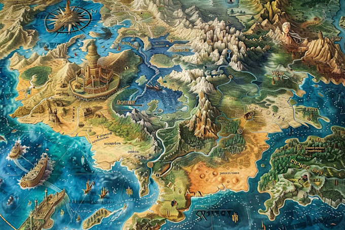 Design custom fantasy world maps with stunning details by Sikkeshtt ...