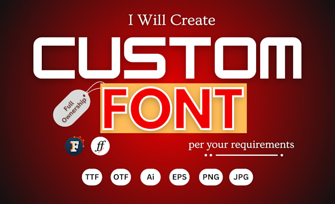 Create custom font, font logo and otf ttf files for you Create custom font, font logo and otf ttf files for you