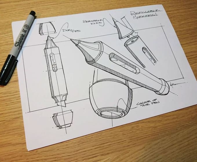 Do industrial product design, 3d design sketch, product ideas and ...