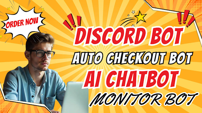 Create a custom discord bot, monitor bot, or chatbot for your needs by Jamesonhallowee | Fiverr