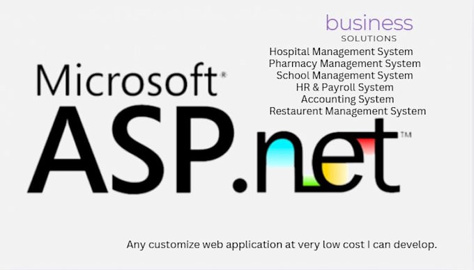 Build any types of web application for your company by asp dot net by Futech | Fiverr