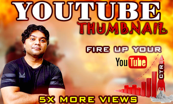 Create eye catching youtube thumbnails to boost your views by Naqashsamson1 | Fiverr