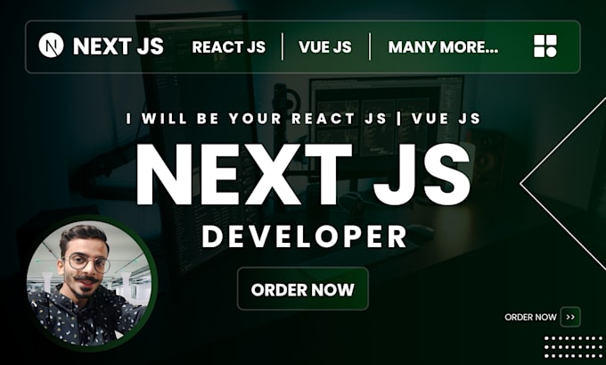 Be your next js developer, react js, vue js and full stack developer by ... Be your next js developer, react js, vue js and full stack developer by ...