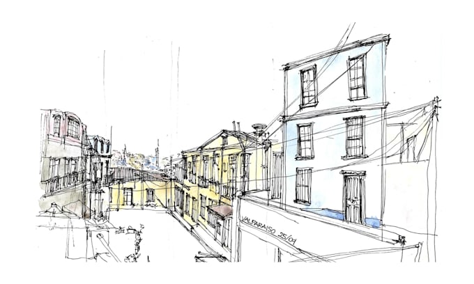 Create hand draw architecture sketches by Fernandagattari | Fiverr