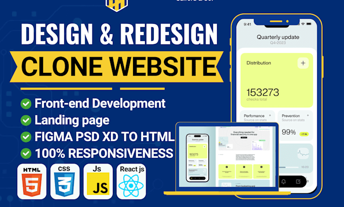 Copy clone website or create landing page using html css js react js ... Copy clone website or create landing page using html css js react js ...