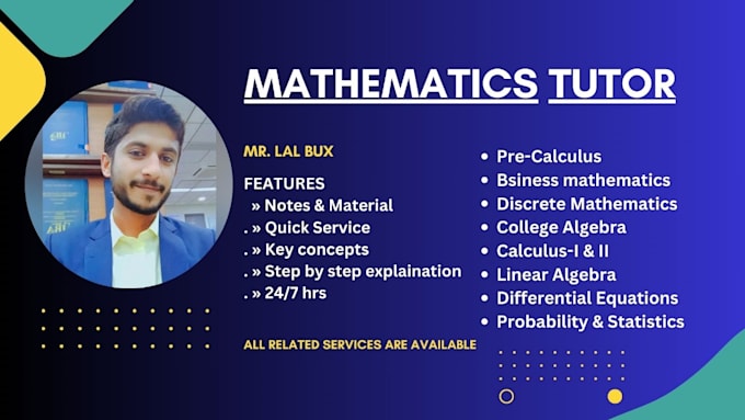 Teach calculus, discrete math, statistics and algebra conceptually by ...