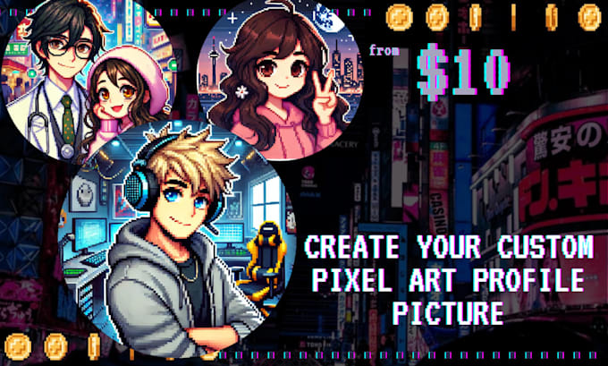 Create a pixel art profile picture for you by Iyliahusni | Fiverr