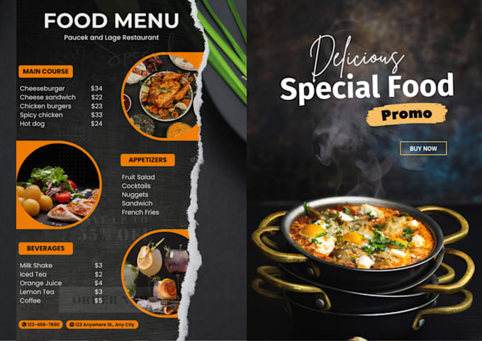 Amazing menu design, food menu, modern menu, food packaging by ...