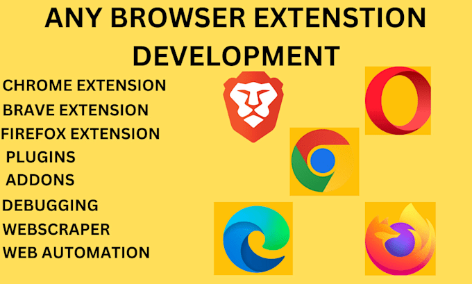Create chrome, firefox, brave or any browser extension, plugin, or addon by Smard_tech | Fiverr