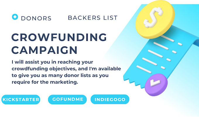 Provide real and active crowdfunding backers list for your campaign by ...