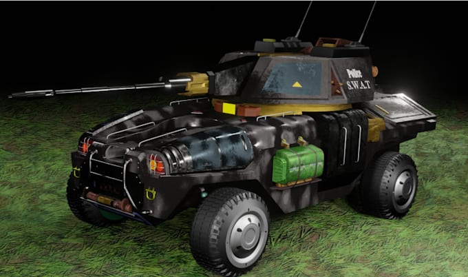 Fix 3d historically, military vehicle, armor, tank design,3d mechanic ...