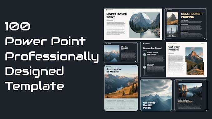 Provide the 100 professionally designed powerpoint templates by Vikili ...