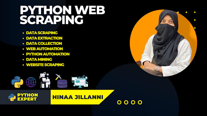 Fast and accurate python web scraping for leads and data extraction by Sumboljillane | Fiverr