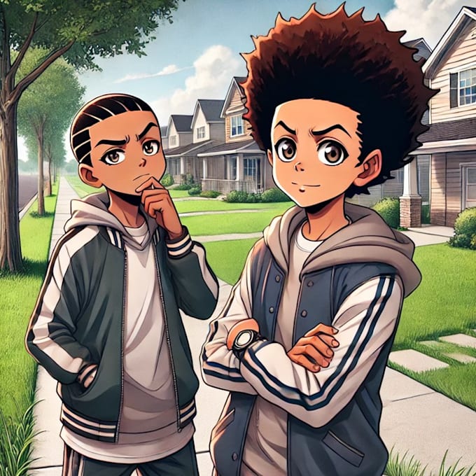 Design a custom boondocks style cartoon of your image in 24h by ...