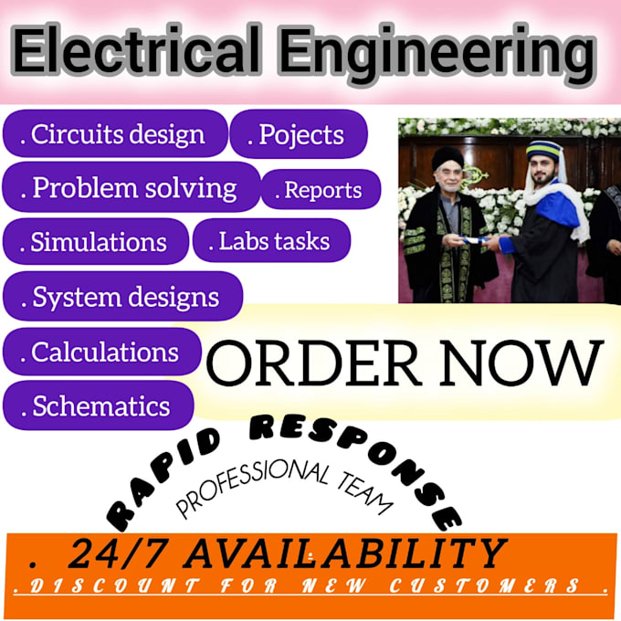 Assist with electrical and electronics engineering projects by ...