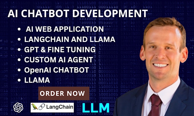 Build custom chatgpt app ai chatbot website langchain llama ai web application by James_dev12v ...