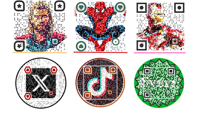 Generate a custom qr code design with logo in 30 min by Tasarimatolyem ...