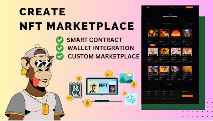 Create nft marketplace with smart contracts and advanced features by Shazilsaddique | Fiverr