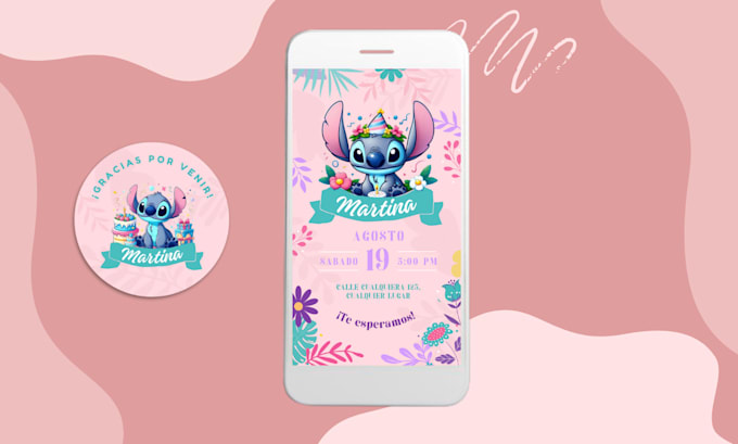 Design animated birthday invitation card by Agustinaziegler | Fiverr