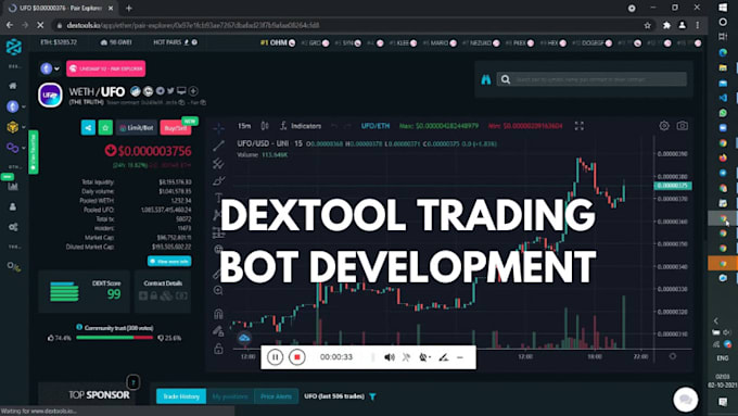 Make trending dextool bot, solana bot, volume bot dextool bot, cmc ...
