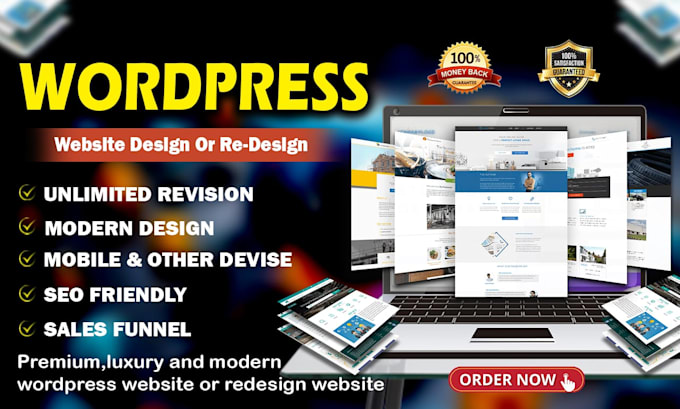 Build professional modern responsive wordpress website design by Emarketing360 | Fiverr
