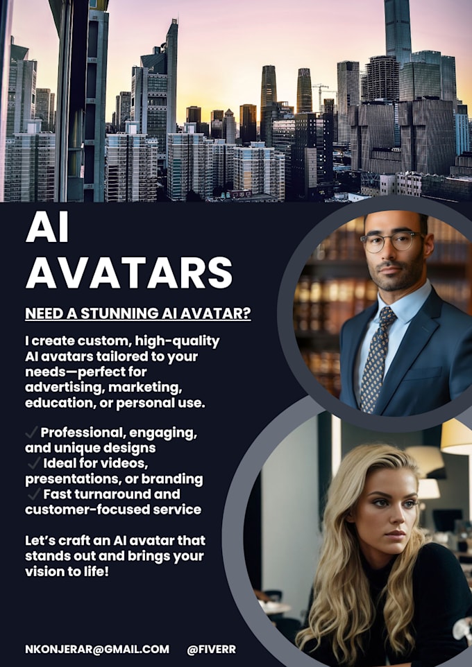 Create realistic ai avatars by Ryann2502250 | Fiverr