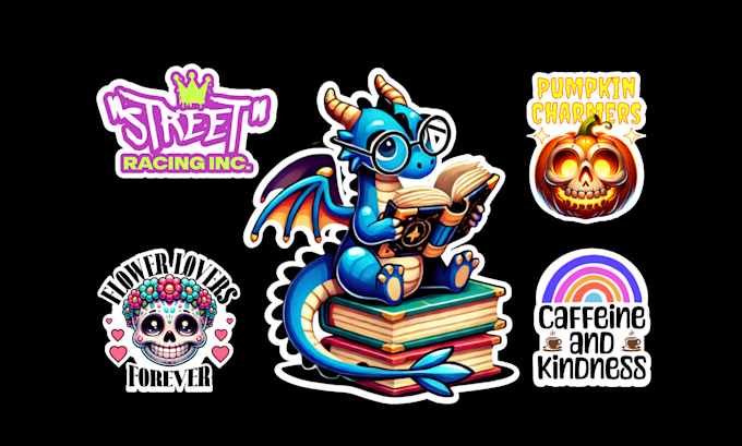 Do custom sticker design in 24 hours by Siffatsingh | Fiverr