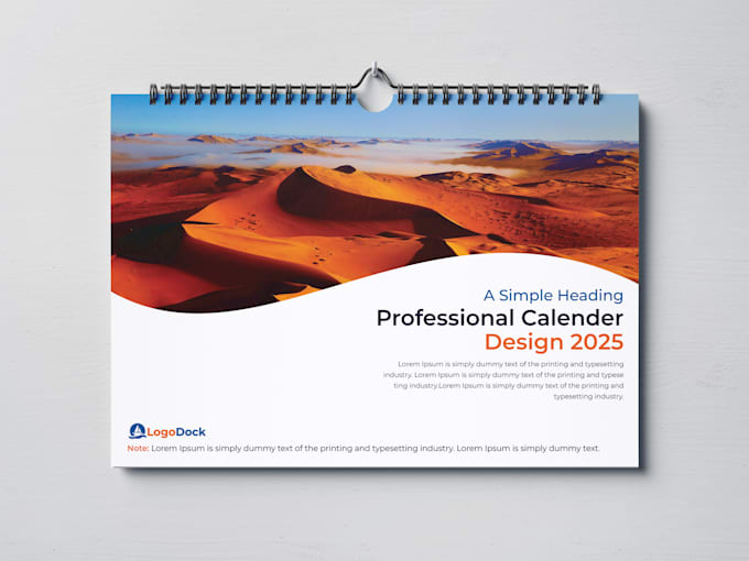 Design wall and desk calendar within a day by Msgraphicschool | Fiverr