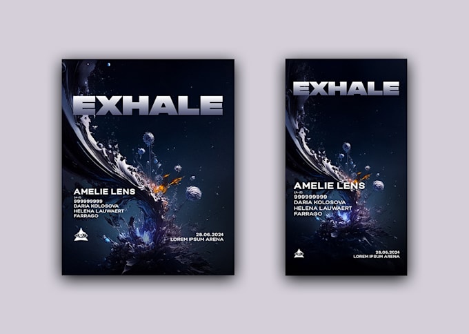 Design world class poster for your next techno event by Bilgehanalperen ...