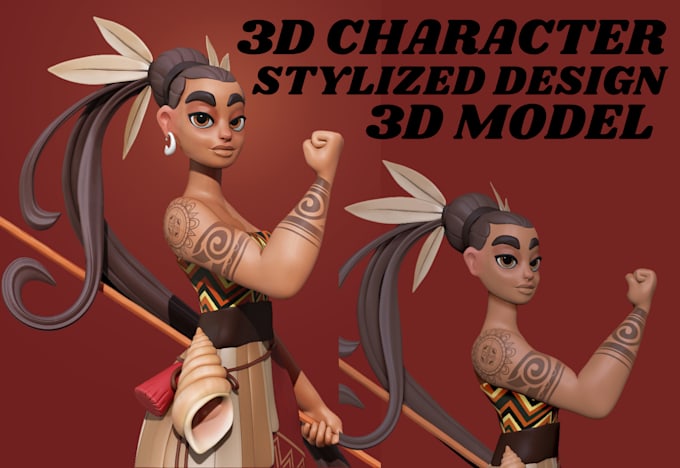 Stylized 3d character model 3d cartoon character 3d model rigging 3d animation by Keemysculpt ...