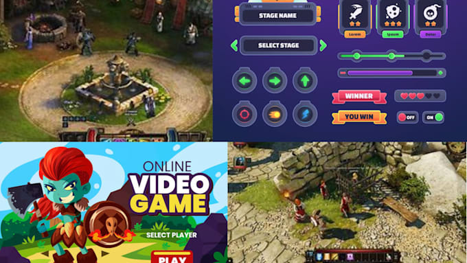 Make 2d gamemaker, unity game development, 2d rpg game, vr ar game for ...