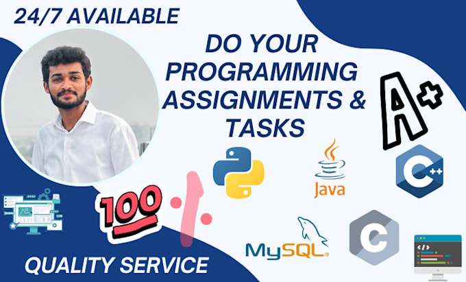 Do python, cpp, java, c, mysql programming, assignments, projects by ... Do python, cpp, java, c, mysql programming, assignments, projects by ...