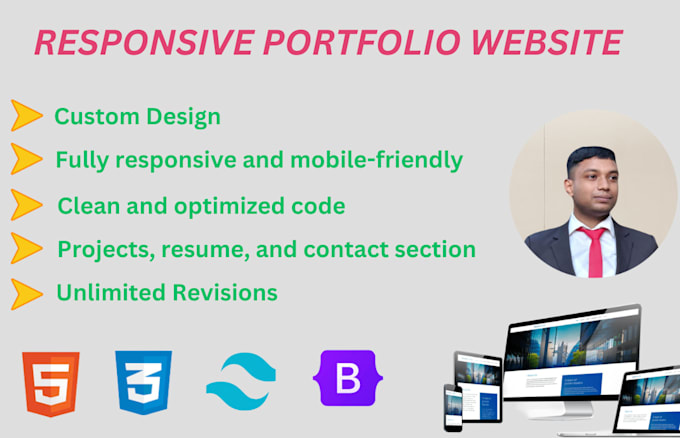 Create you a custom portfolio website by Emran_binhasan | Fiverr