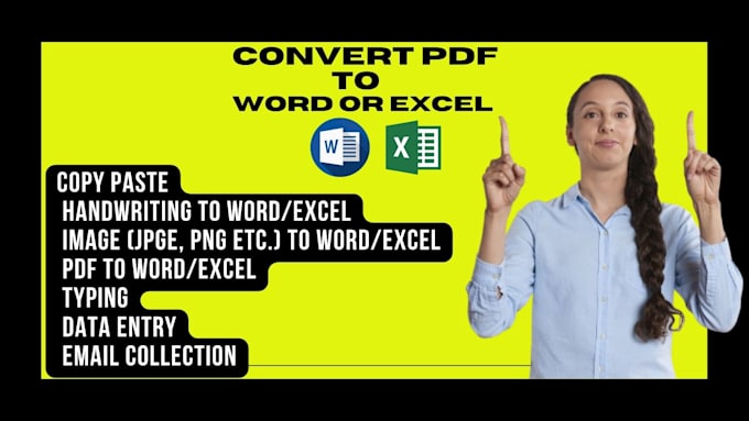 Convert pdf to word or excel,handwriting to word by Ahmtanvir109 | Fiverr
