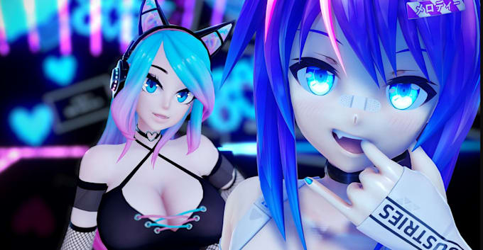 Create 3d models for vtubers, vrchat, mmd, and sfm models by Graph_lurd | Fiverr