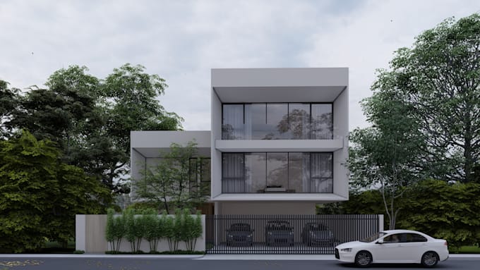 Create 3d models and render realistic exterior perspective by Archaldous | Fiverr