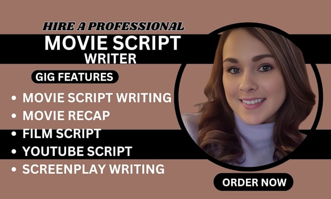 Write film script, screenplay, movie script writing as movie script recap writer by Beulahdwrite ...