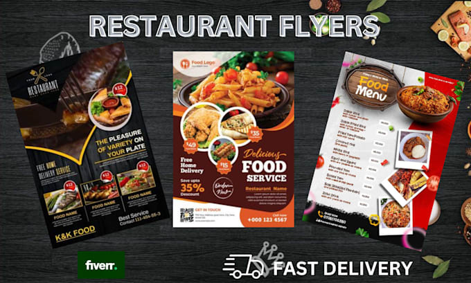 Design attractive food menu and restaurant menu with food flyer by Dorcas_yem | Fiverr