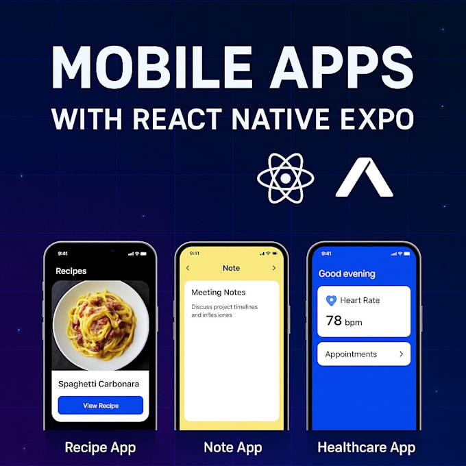 Create mobile apps using react native expo by Nirangalakshan | Fiverr