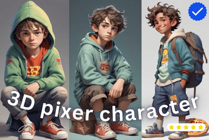 Create custom 3d pixar style character by Sagarraghuwansh | Fiverr