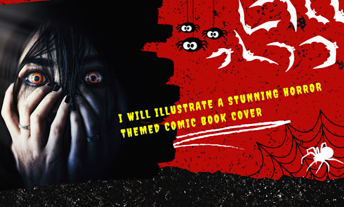 Illustrate a stunning horror themed comic book cover by Taylorknox_217 ...