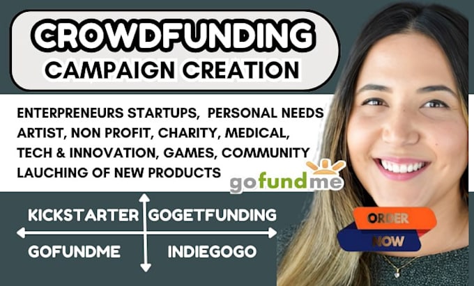 Creacion y promocion de campañas de crowdfunding kickstarter gofundme indiegogo