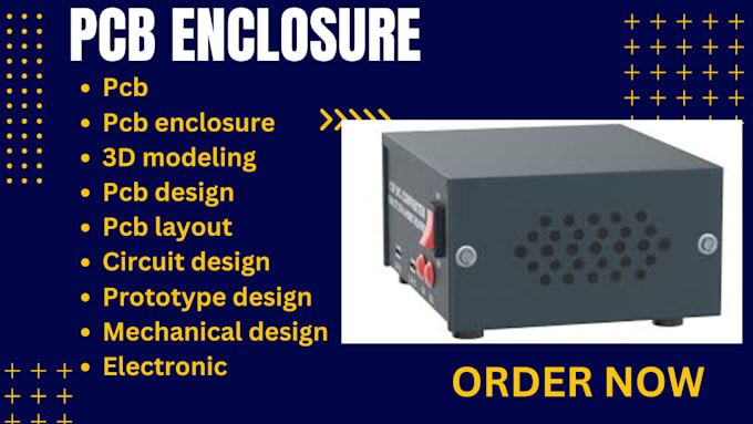 Design pcb enclosure circuit design pcb design 3d printing case pcb layout