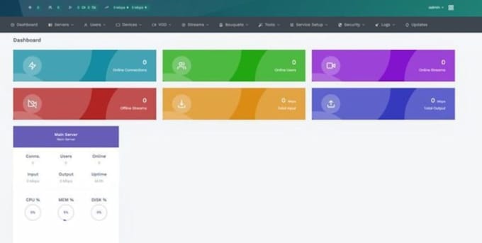 Do iptv server setup for you, xui one, reseller panel, xtreamui, xui panel, cdn by Enochtv2 | Fiverr