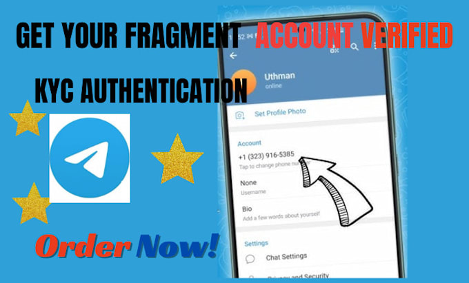 Fix telegram fragment verification, kyc, ton wallet, telegram stars for airdrop by Emergesol ...