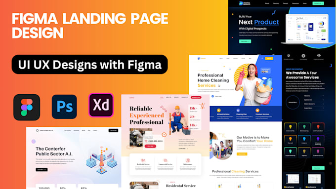 Design landing page ui ux,uiux,website ui ux, figma design by Uiux_designer_2 | Fiverr