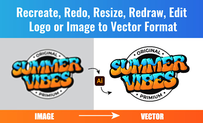 Do vectorize image, recreate, revamp, redraw, resize or edit your logo ...