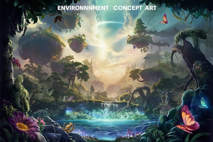Create environment concept art and background by Annasburg | Fiverr