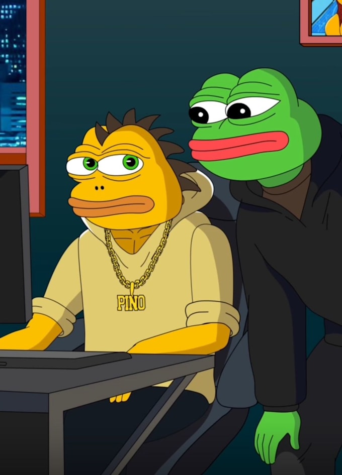 2d meme art, 2d memecoin animation, crypto animation video by Uric22 ...